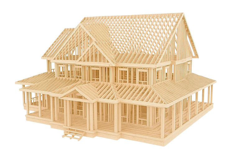 Miniature Ranch House Framing Kit (DIY) – Studs & Co.