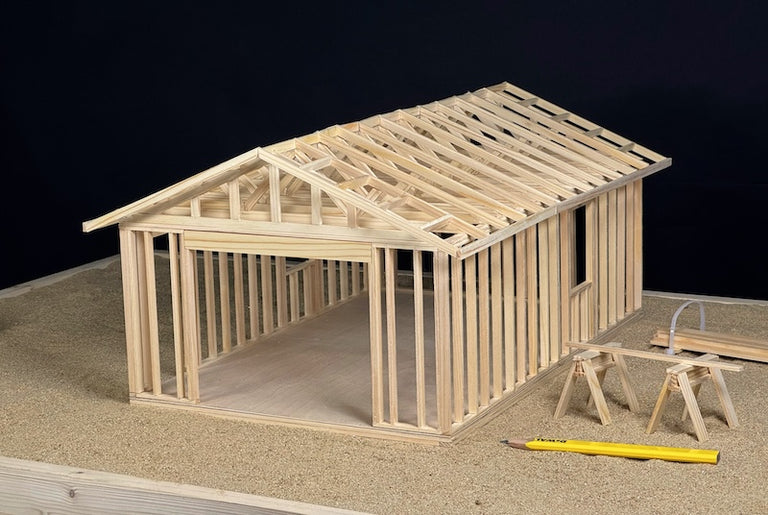 Miniature Ranch House Framing Kit (DIY) – Studs & Co.